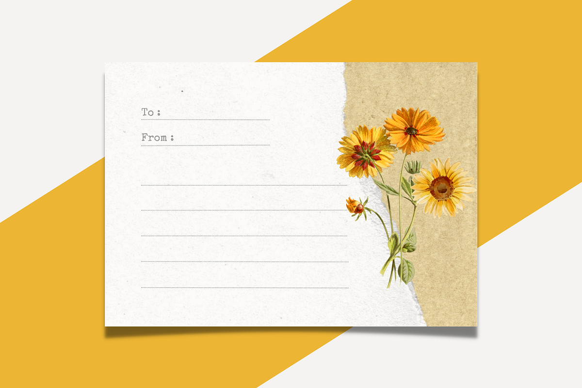Sunflower Mother's Day Card