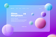 Interface with Glass Morphism Effect, an Object Illustration by Modaldesain