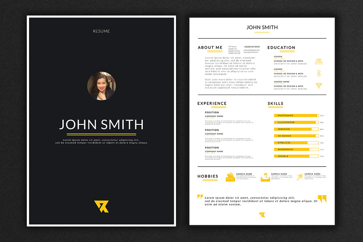 RV Resume Template v.1, a Resume Template by reginevdesign