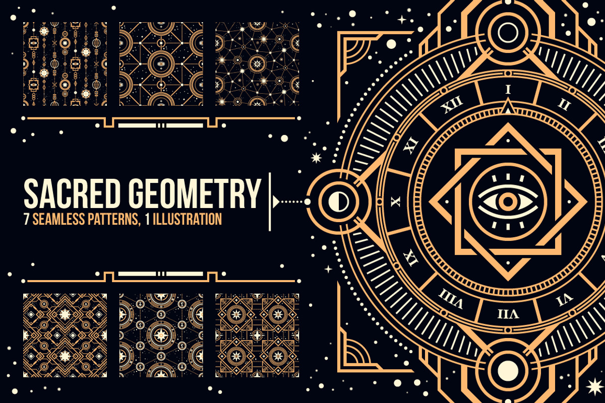 Sacred Geometry, a Pattern Graphic by Leonid Zarubin