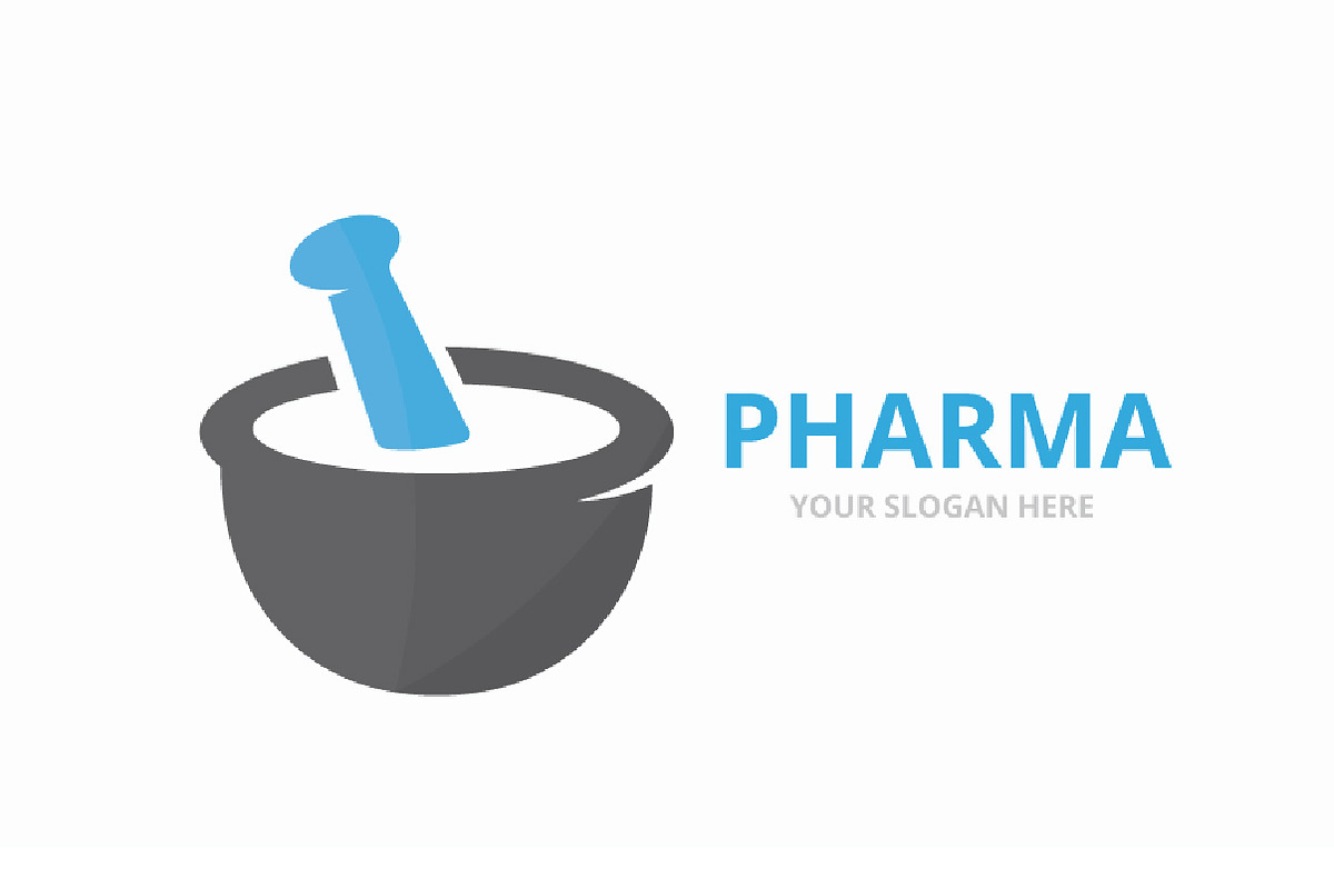 Vector pharmacy logo combination., a Branding & Logo Template by GraphiShop