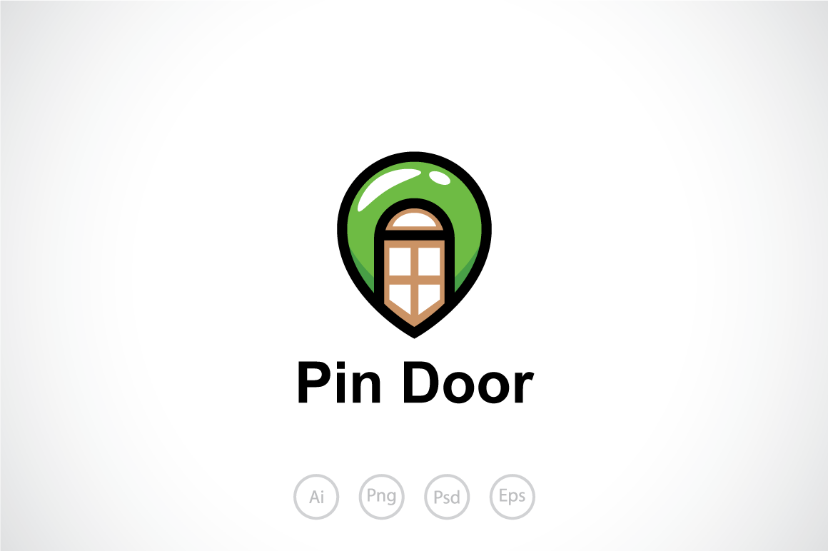 Map Pin Door Logo Template, a Branding & Logo Template by Heavtryq ...