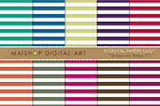 Digital Papers - Stripes on White II, a Pattern Graphic by Maishop