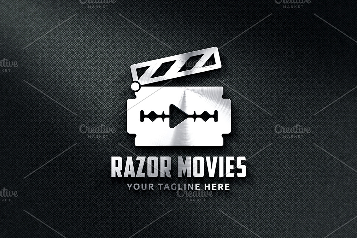 Razor Movies Logo, a Branding & Logo Template by Martin-Jamez