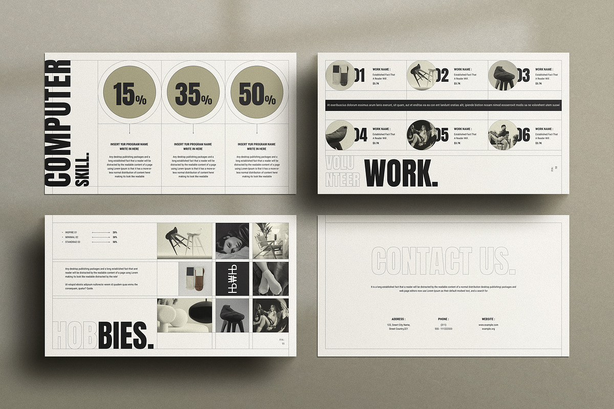 Exclusive CV Presentation Template, a Presentation Template by ...