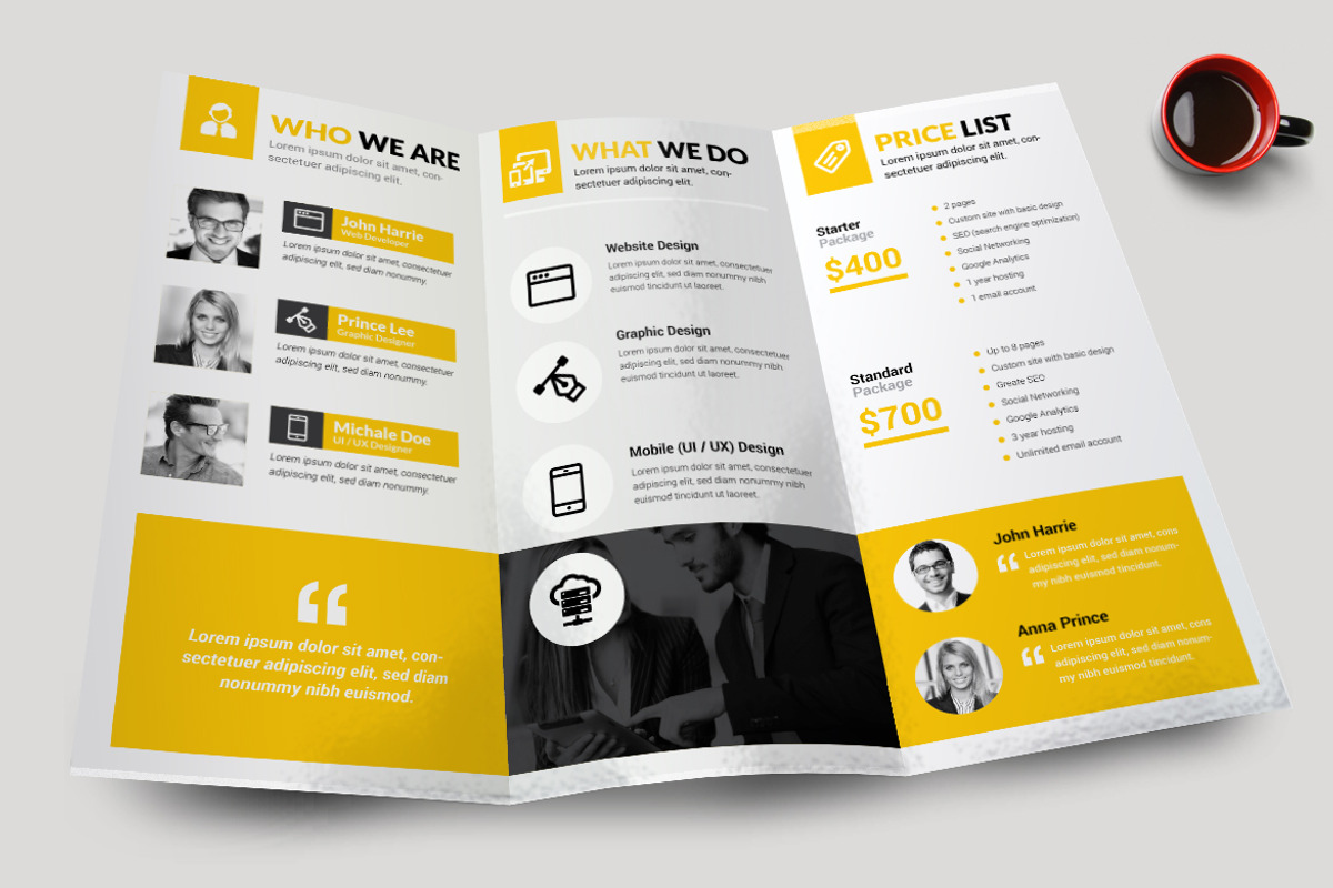 Web Design & Development Brochure, a Brochure Template by ContestDesign