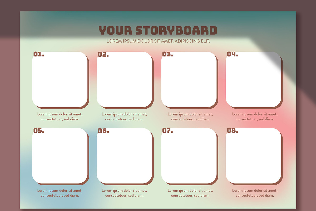 Storyboard with Gradient Background, a Presentation Template by ...