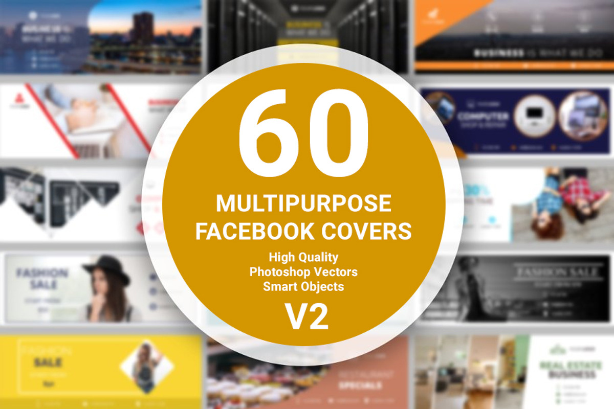 Facebook Covers - 60 Templates, a Social Media Template by UNIK Agency ...