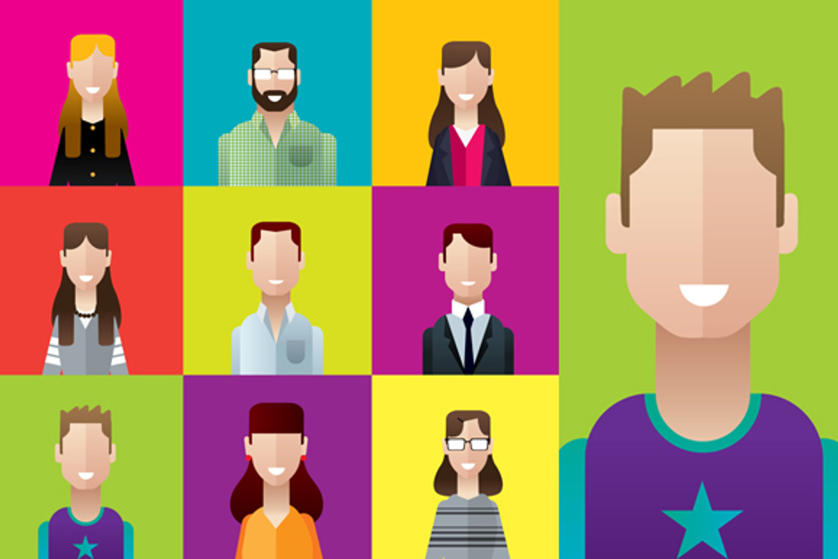 Profile icons casual people squares, a Person Illustration by Andres ...