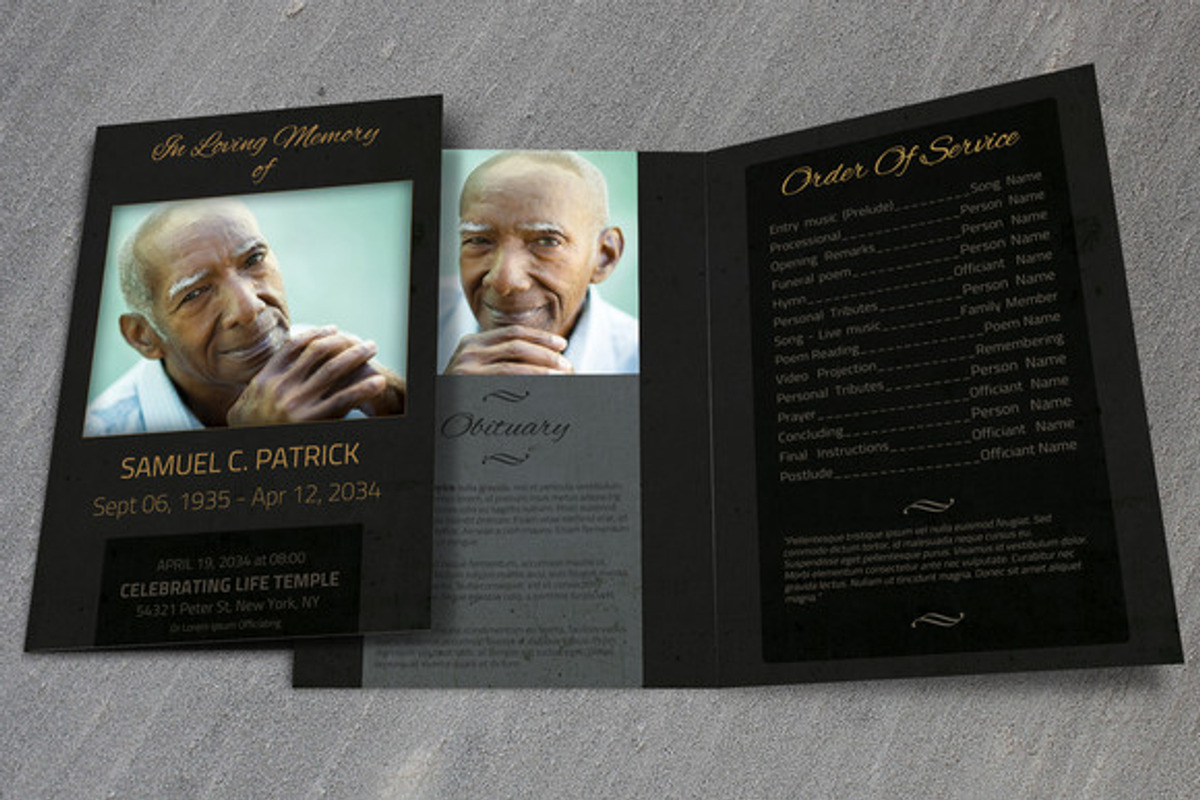 Funeral Template - BiFold, a Brochure Template by Visual Impact