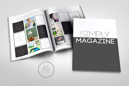 A5 Magazine Template, a Magazine Template by DesignCorner