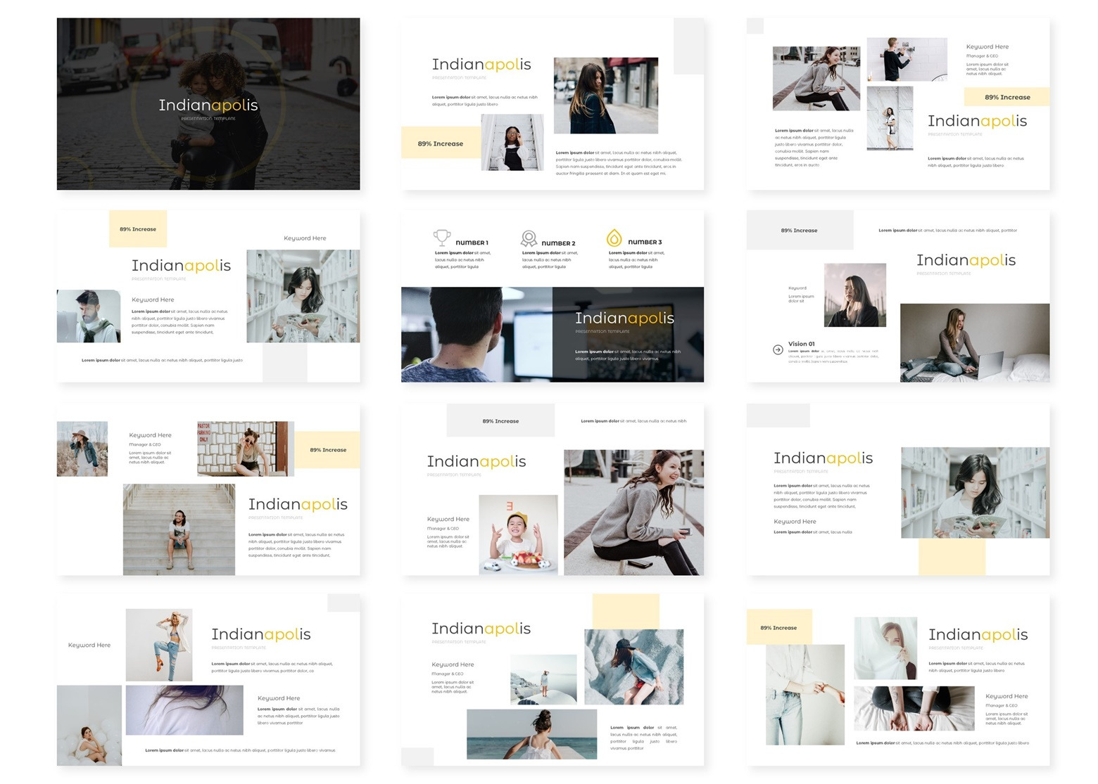 Indianapolis - Powerpoint Template | Presentation Templates ~ Creative ...