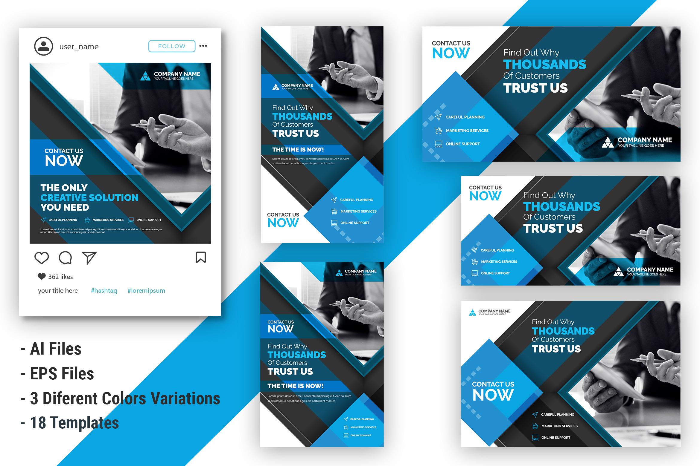 Social Media Pack, a Social Media Template by Curve Design