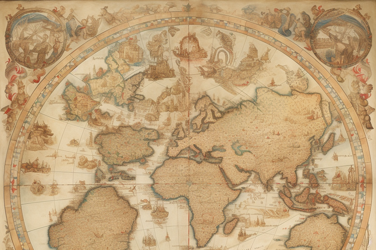 Mythical Antique Map
