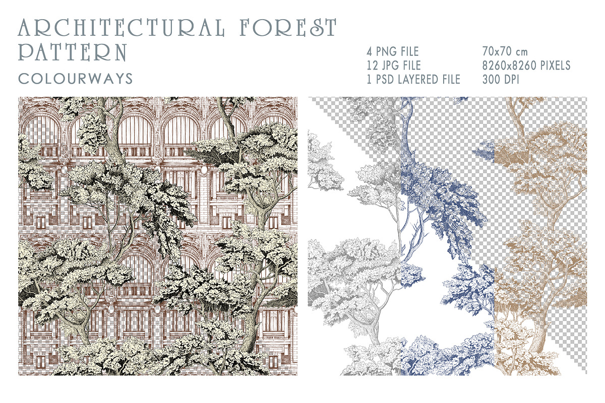 Patterns "Architectural forest"
