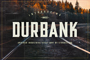 Durbank - Industrial Style Font, a Sans Serif Font by MOCOSANS