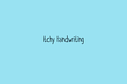 Itchy Handwriting, a Script Font by Gustav & Brun
