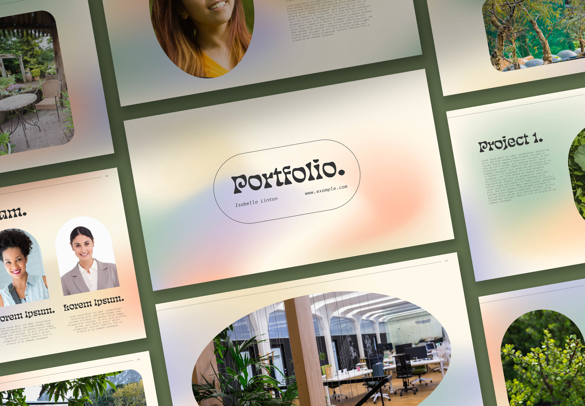 Portfolio with Pastel Gradients, a Templates & Theme by wavebreak