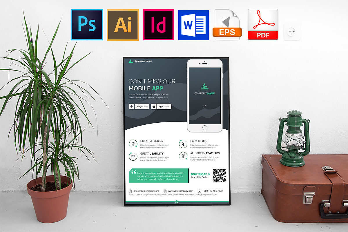 Poster | Mobile App Promotion Vol-02, a Flyer Template by Imagine ...