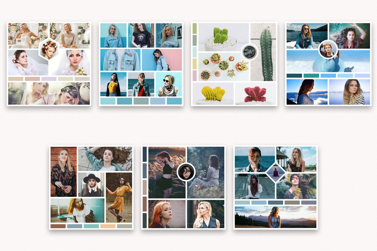 15 Instagram Mood Board Templates V3, a Social Media Template by ...