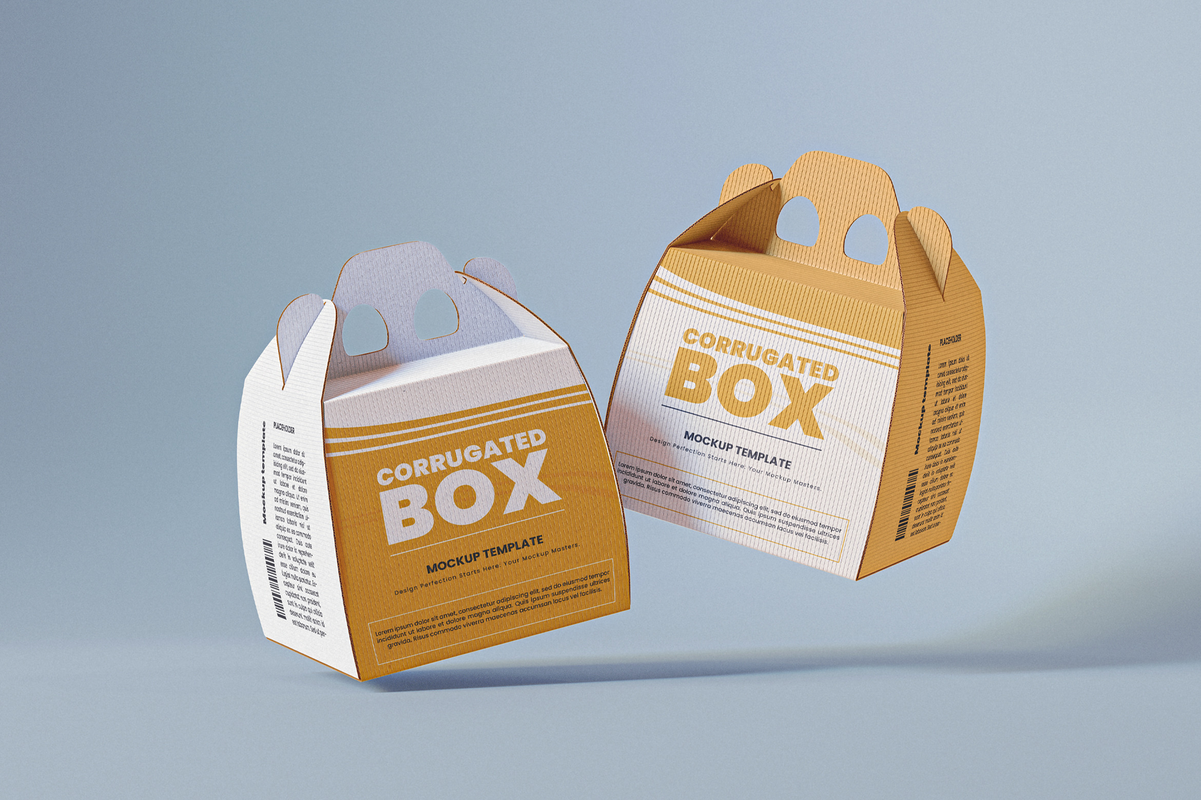 Corrugated Box Mockup, a Packaging Mockup by Designer Dude