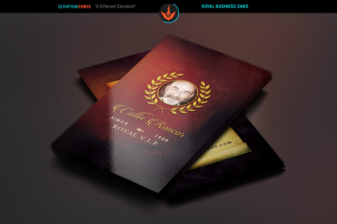 Royal Business Card, a Business Card Template by SeraphimChris