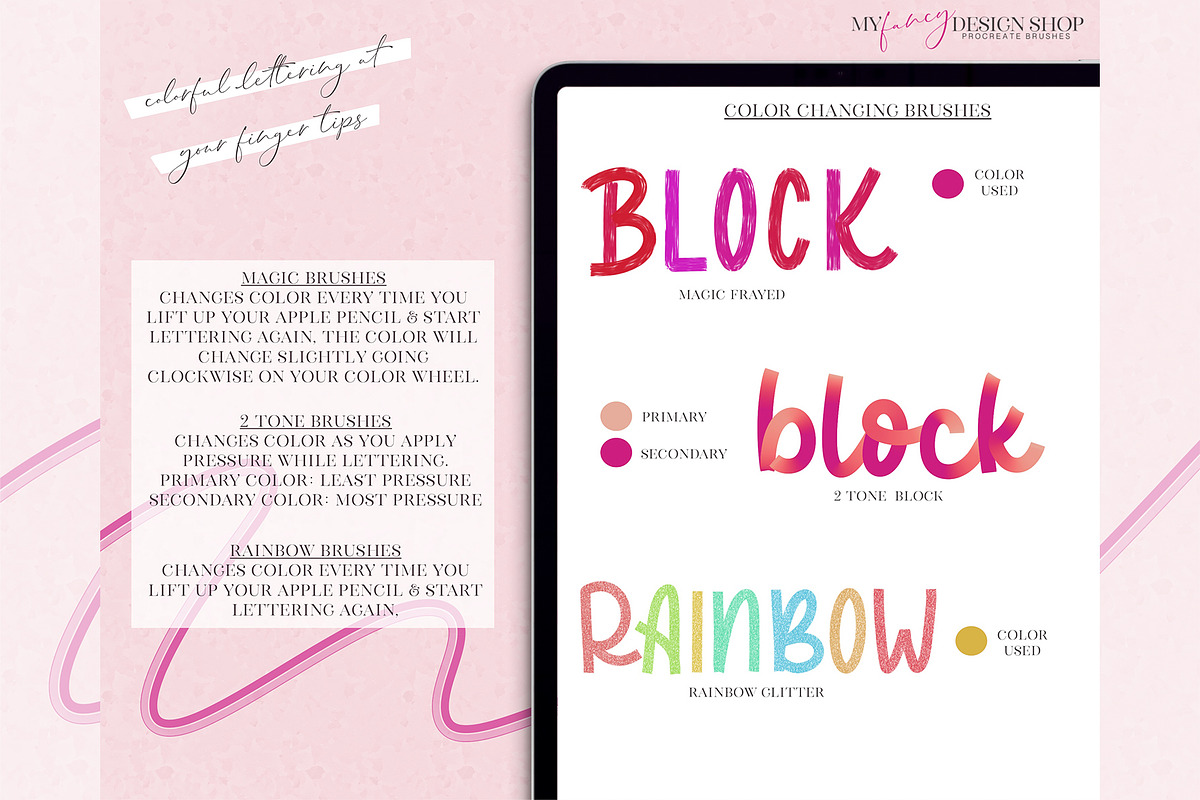 Procreate Block Lettering Brushes