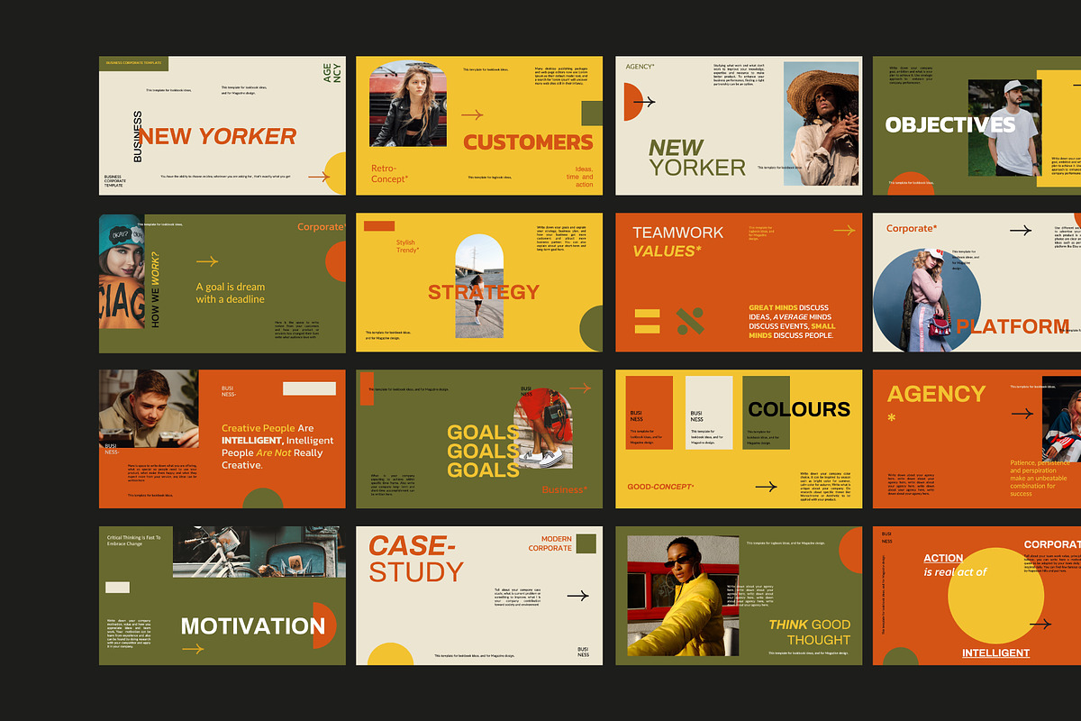New Yorker - Google Slides Template, a Presentation Template by merakistd