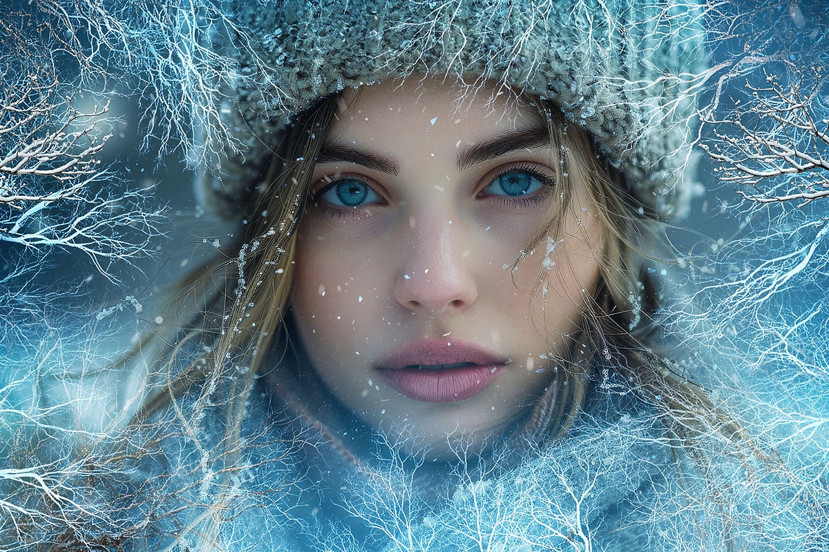 Frozen Tree Border Photo Effect, a Layer Style Add-On by DesignerCandies