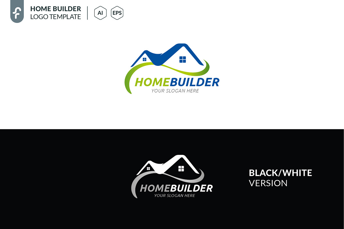 Home Builder Logo, a Branding & Logo Template by ft.studio