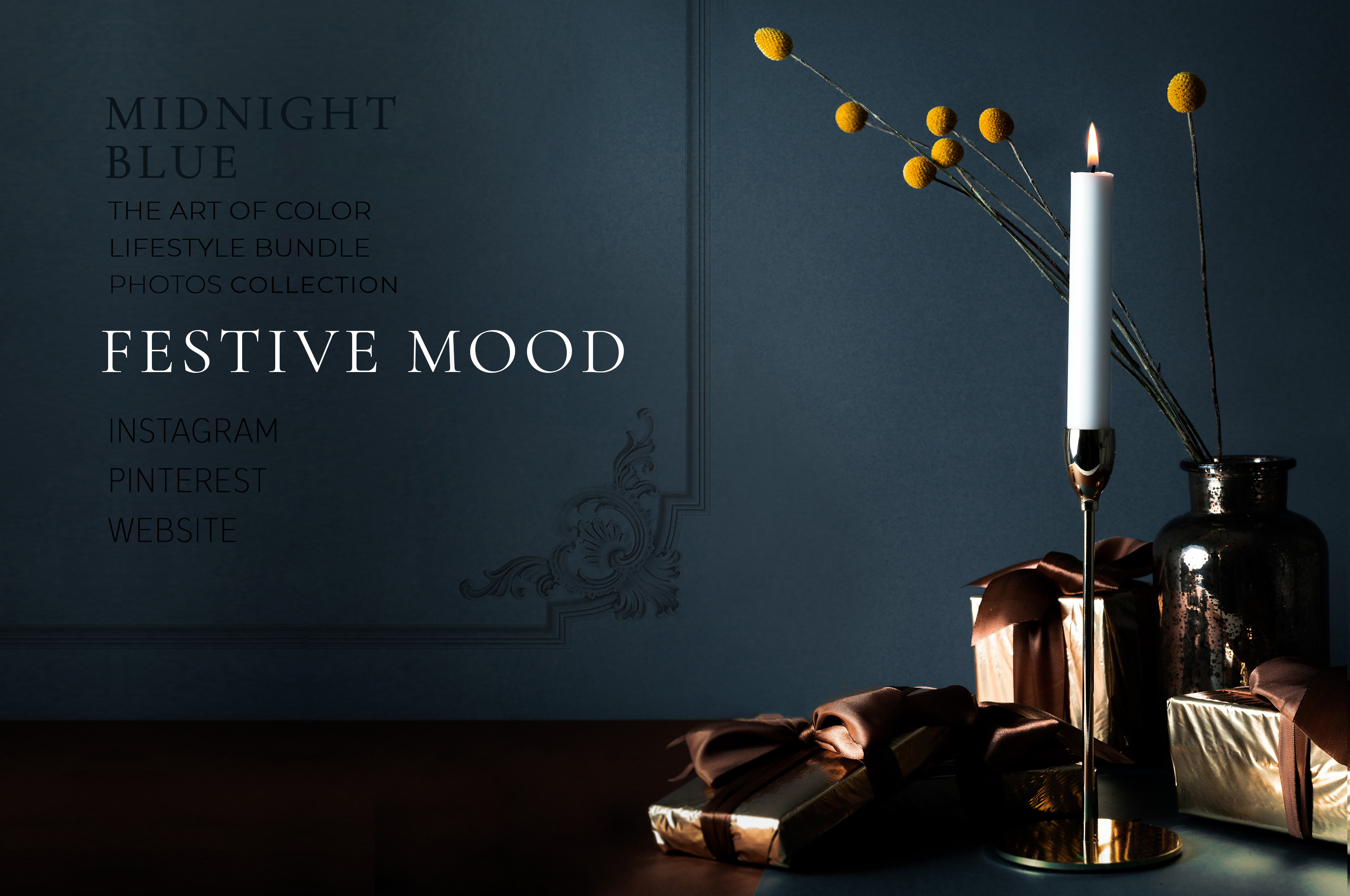 MIDNIGHT BLUE BUNDLE. 100+, a Social Media Template by OntheMoon