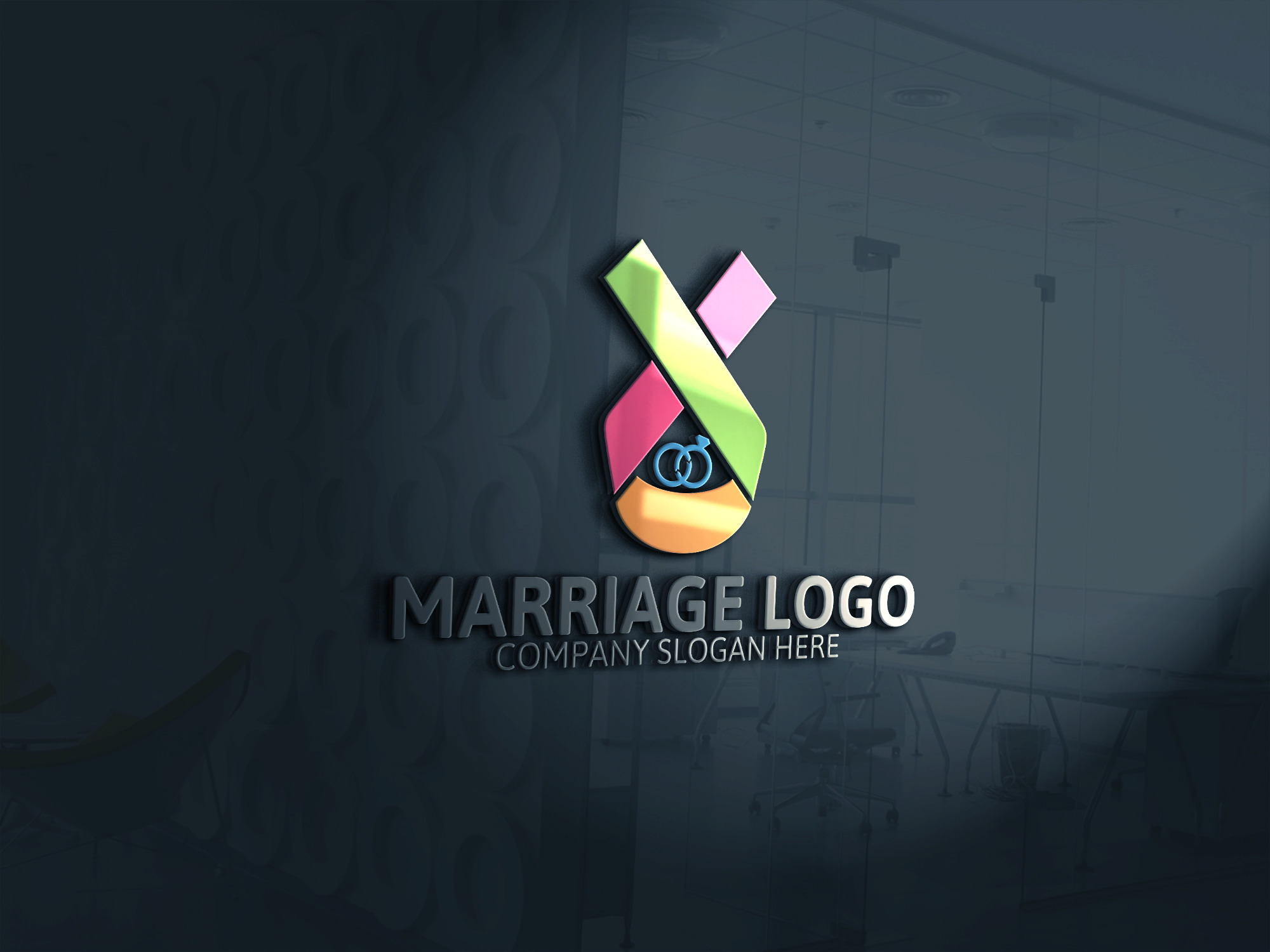 Marriage logo, a Branding & Logo Template by Josuf Media
