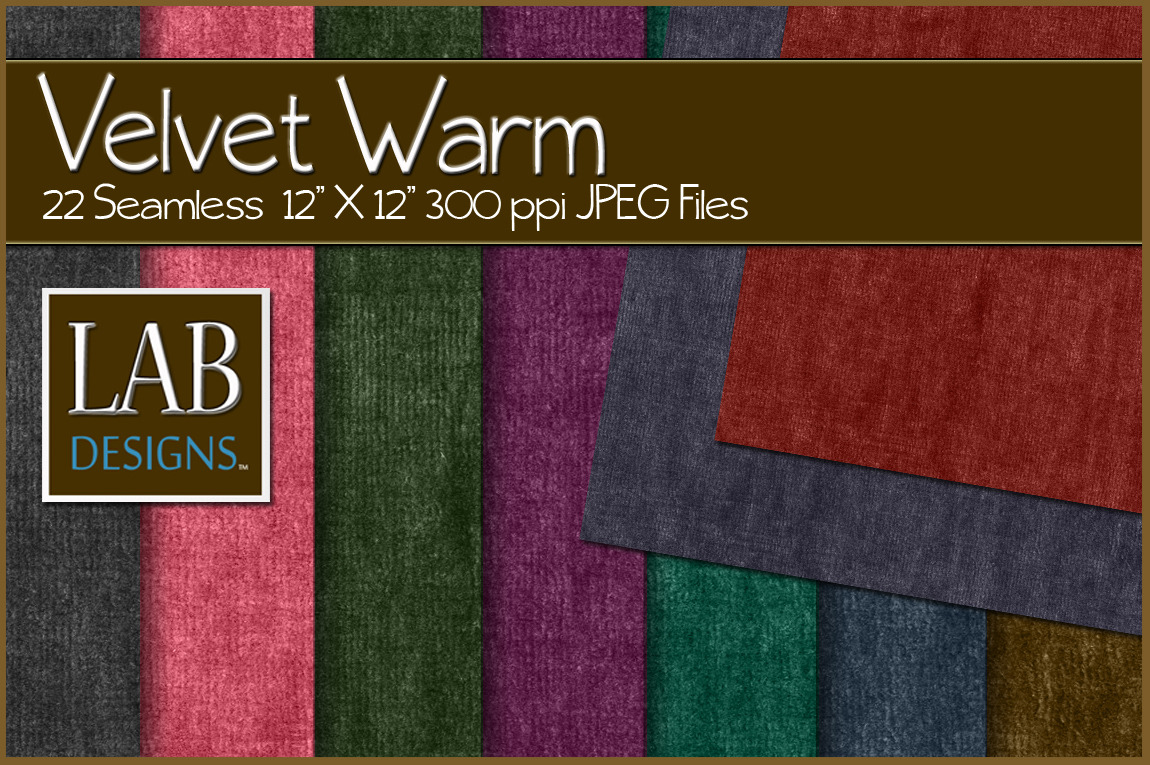 22 Warm Velvet Fabric Textures, a Texture Graphic by Lab Designs