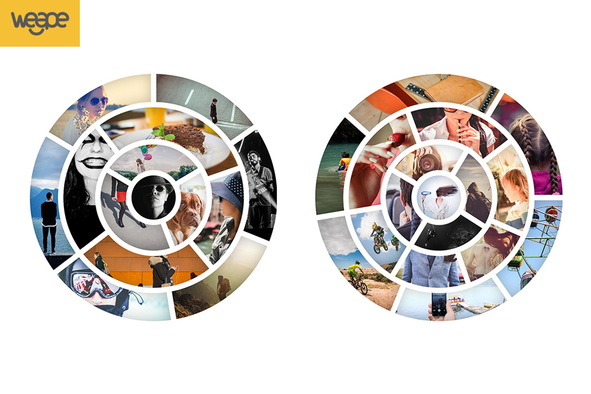 Circle Photo Frame Template, a Print Template by Weape Studio