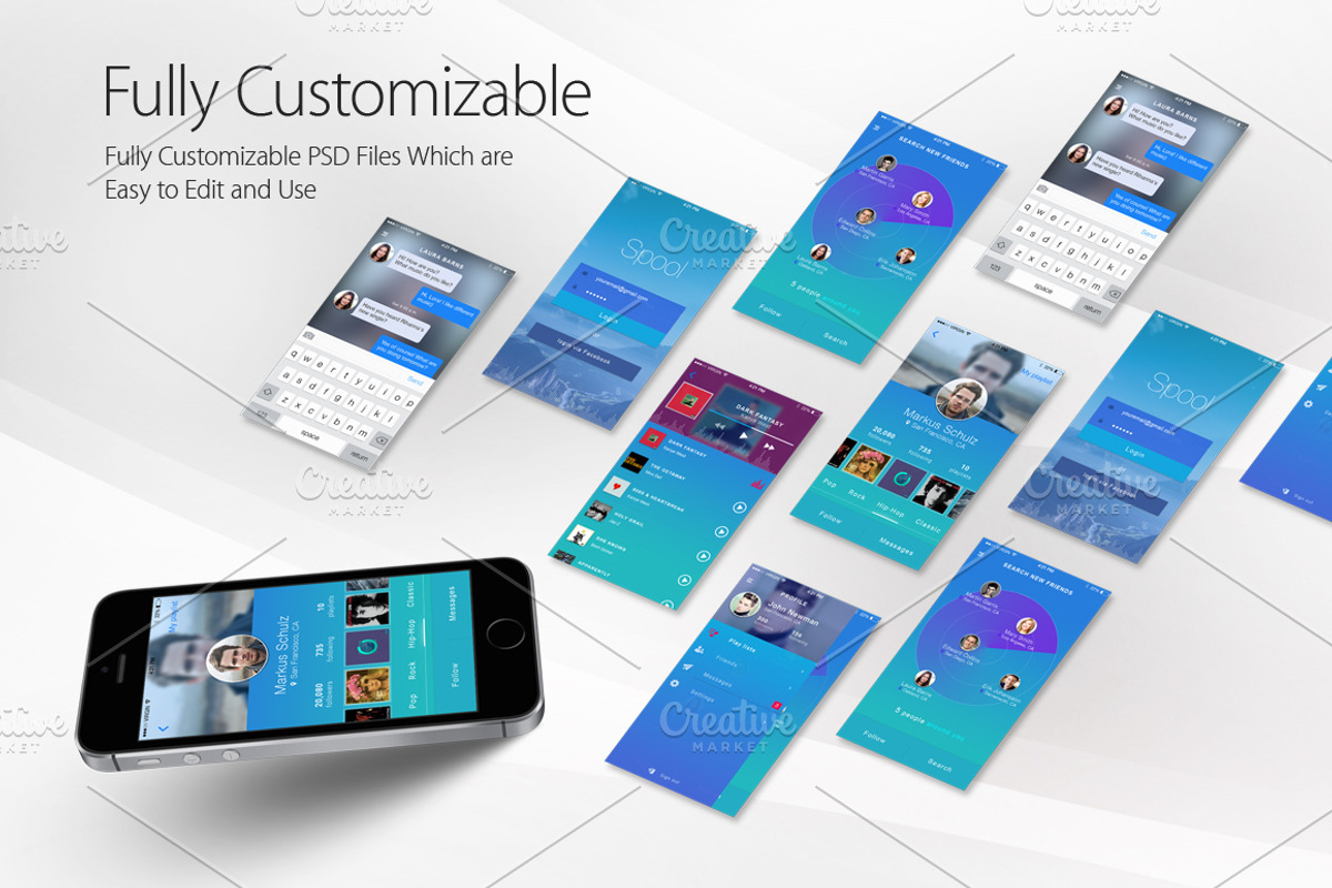 iPhone SE Mockups, an iPhone Mockup by ydlabs