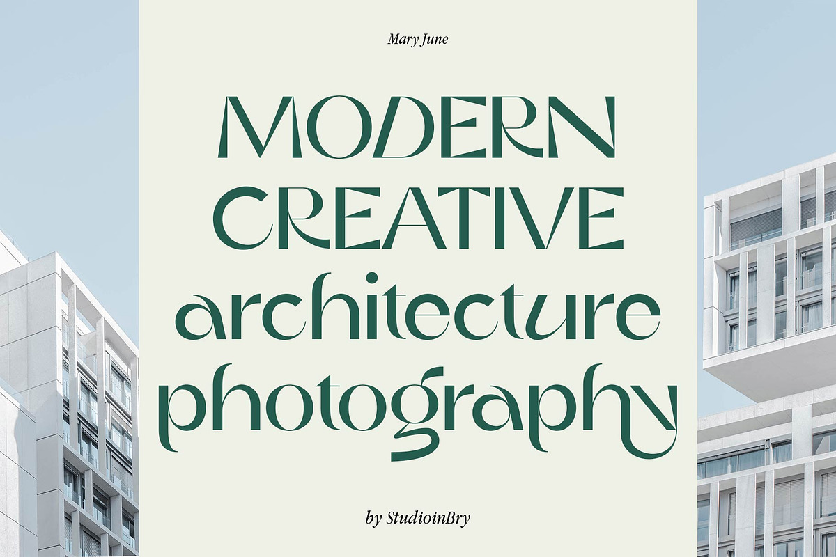 Mary June - A Modern Contrast Sans, a Sans Serif Font by StudioinBry
