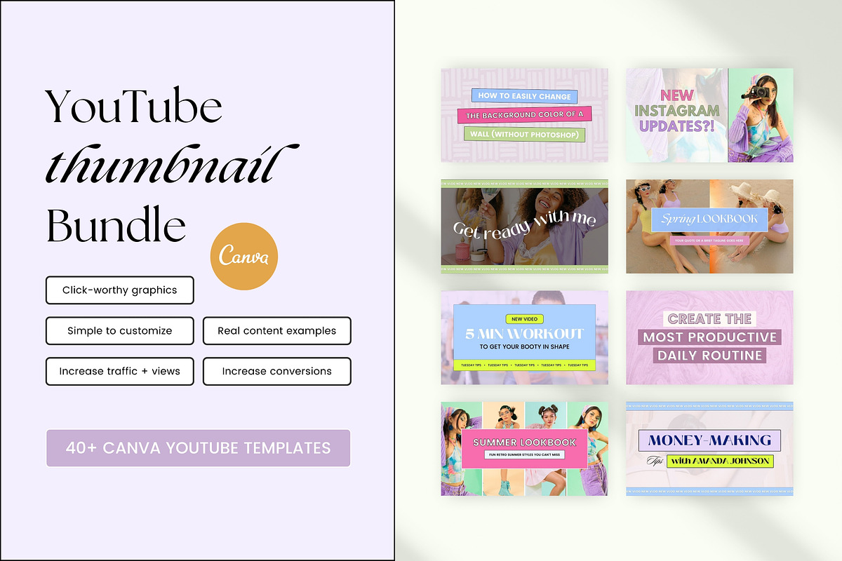 Canva YouTube Thumbnail Templates