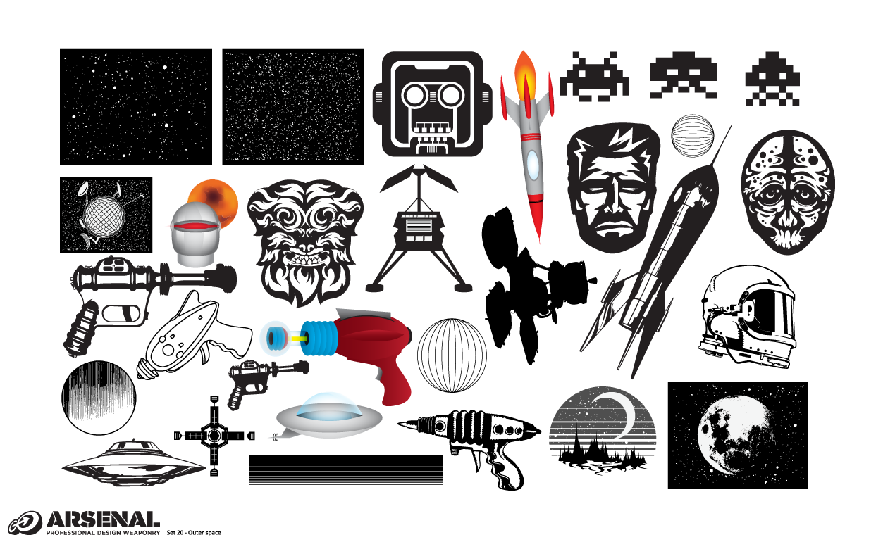 Outer Space Vector Pack, an Illustration by Go Media's Arsenal