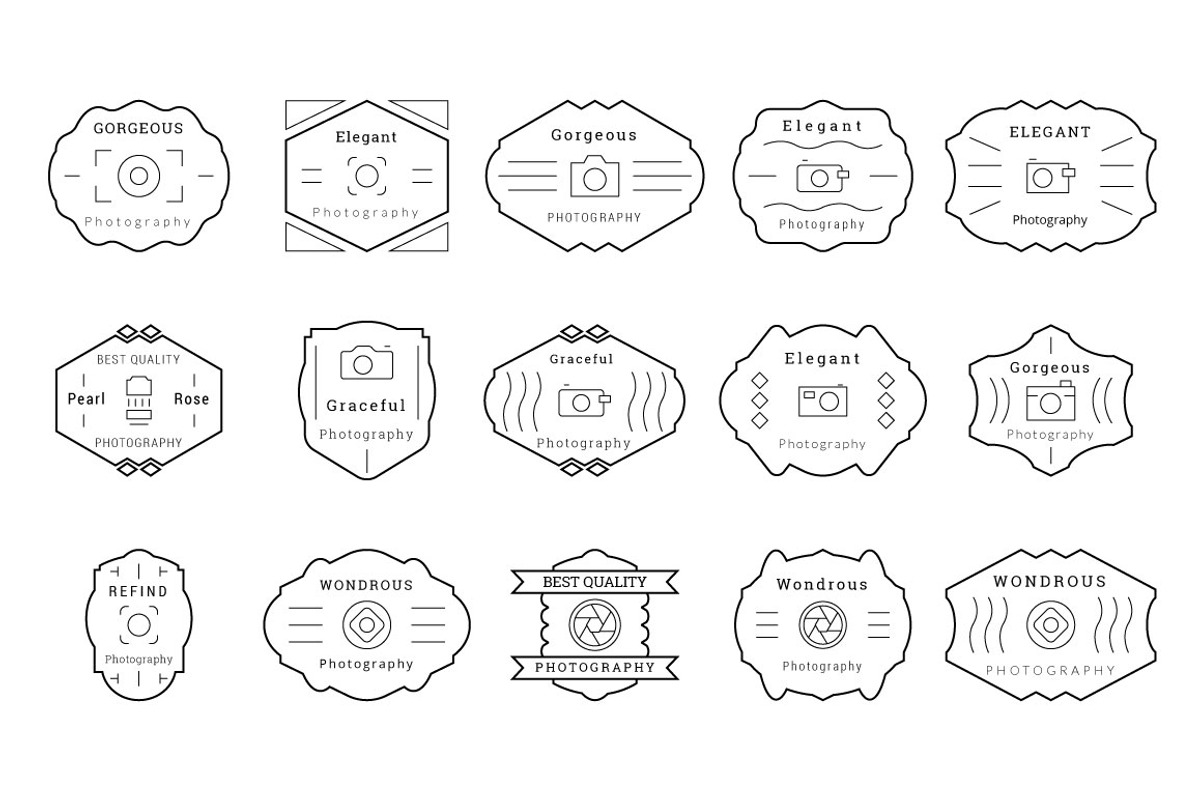 85 Photography Badges / Labels, a Graphic by Creative Stall