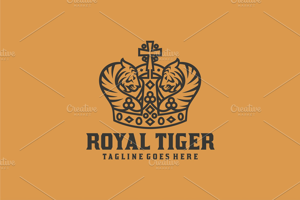 Royal Tiger logo, a Branding & Logo Template by herulogo
