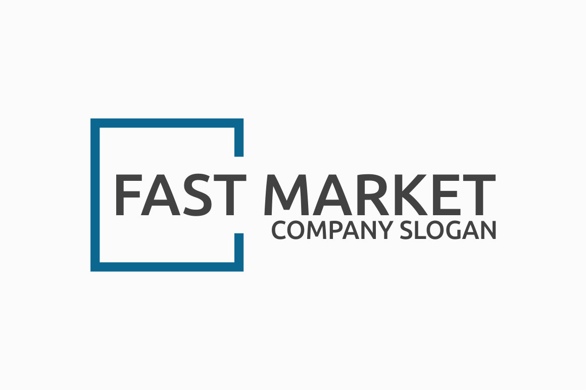 Fast Market Logo, a Branding & Logo Template by Brandlogo | Creative Market