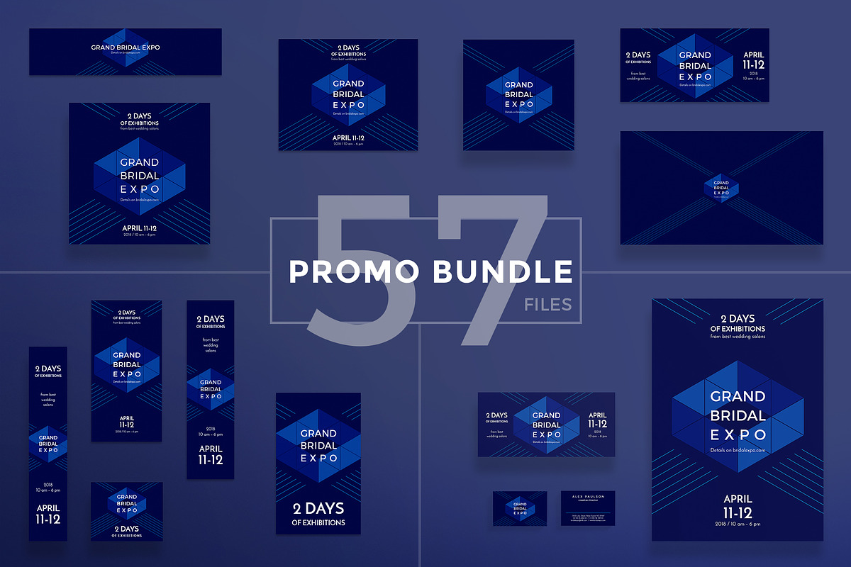 Promo Bundle | Bridal Expo, a Poster Template by Amber Graphics