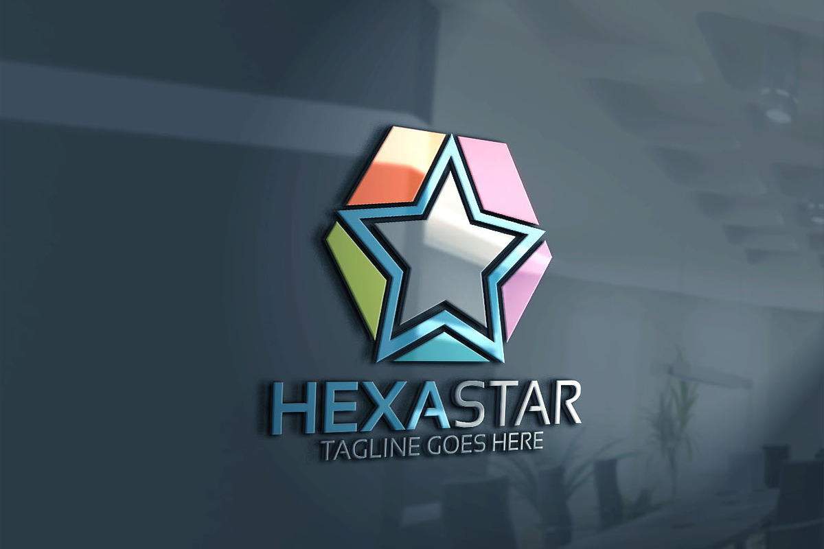 Hexa Star Logo Version 3, a Branding & Logo Template by Josuf Media