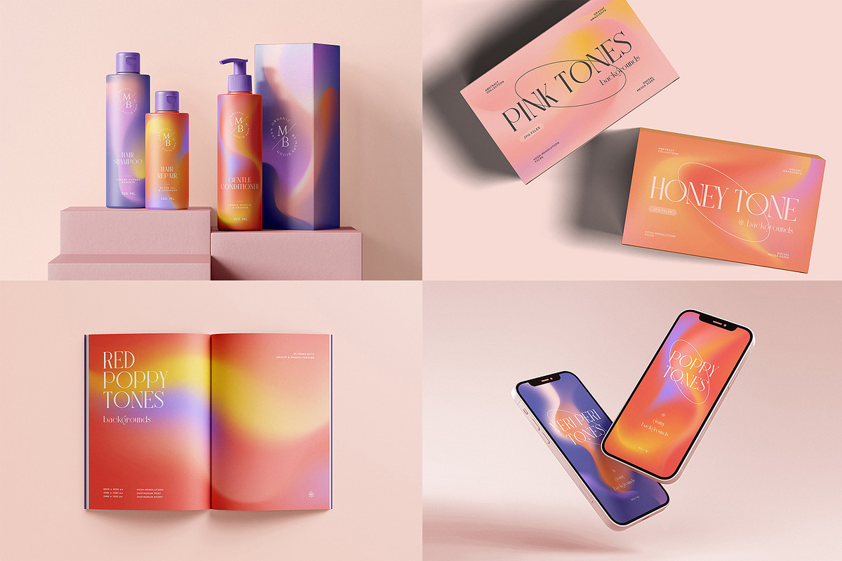 Grainy Gradient Texture Bundle