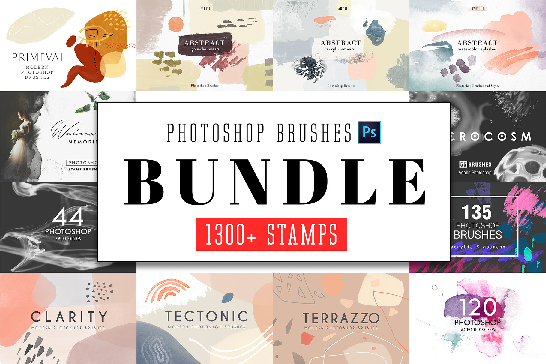 All Photoshop Stamp Brushes Bundle, a Brush Add-On by Struvictory.art