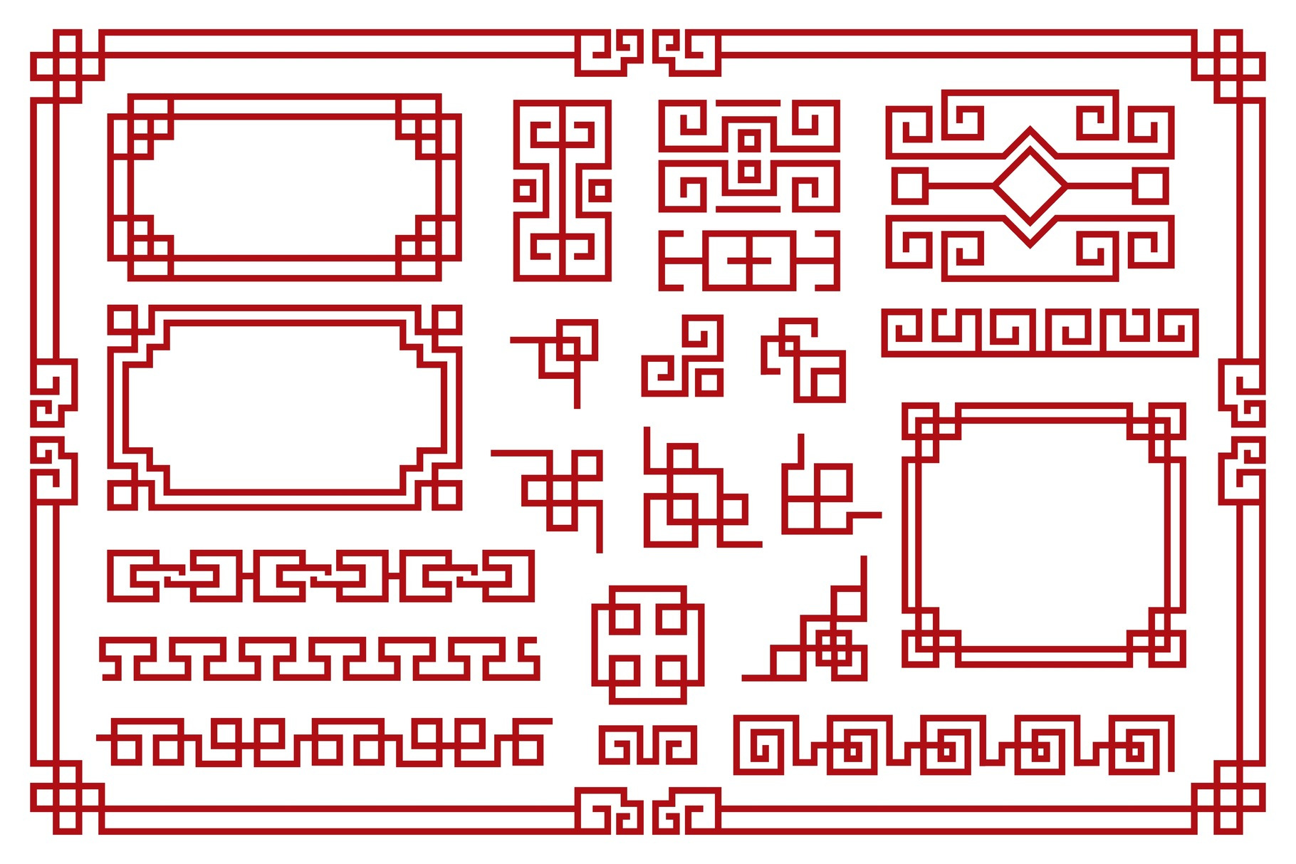 Chinese frames. Asian new year, an Object Graphic by YummyBuum