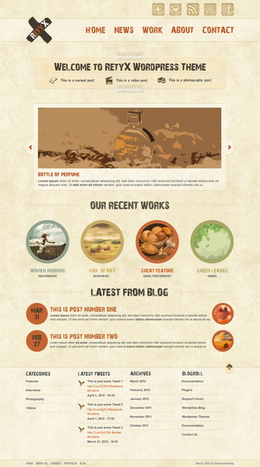 RetyX - HTML Vintage Template, a Websites & App Template by PremiumCoding