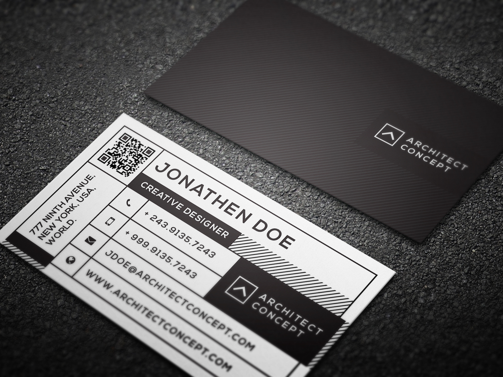 Modern studio business card #11, a Business Card Template by ...
