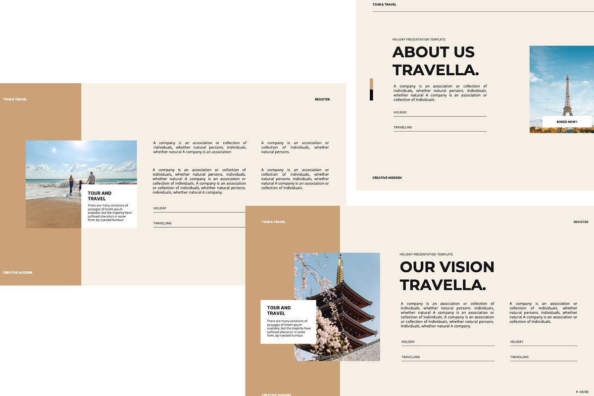 Travella - A Travel Presentation Template