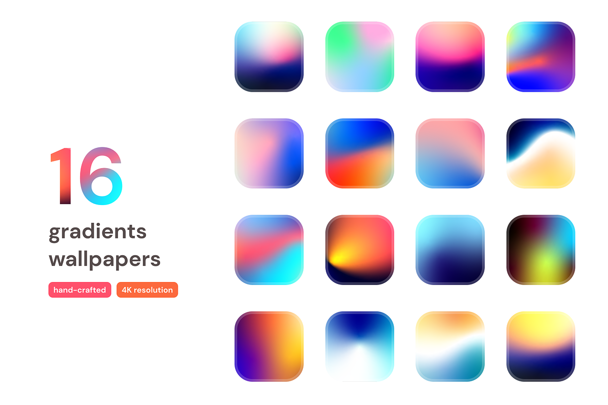 Abstract Gradient 4K Wallpapers, a Pattern Graphic by Marcus Craftshop